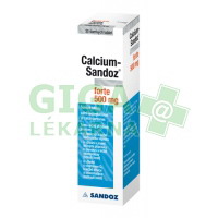 Calcium-Sandoz Forte 500mg 20 šumivých tablet - GigaLekáreň.sk