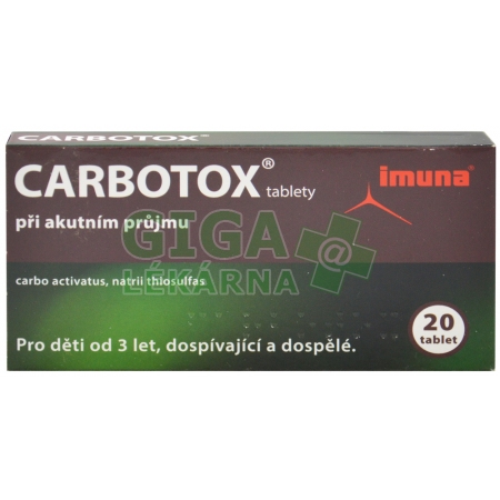 Carbotox 20 tablet - GigaLekáreň.sk