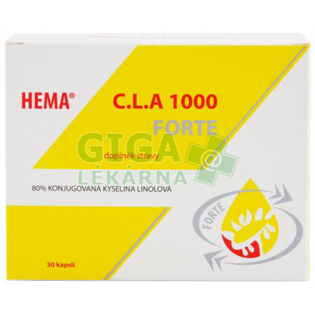 HEMA C.L.A 1000 FORTE 30 kapslí - GigaLekáreň.sk