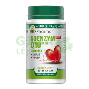 BIO-Pharma Koenzym Q10 Forte Vitamín E 60 tob. - GigaLekáreň.sk