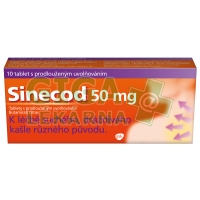 Sinecod 50 mg 10 tabliet - GigaLekáreň.sk
