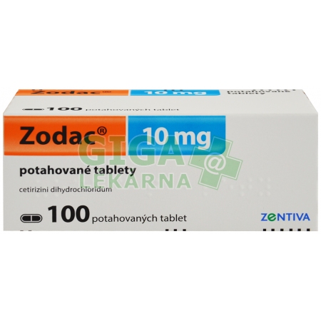 Zodac 10 mg 100 tabliet - GigaLekáreň.sk